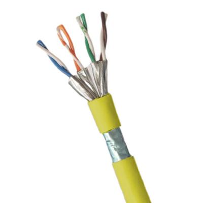 Cina LSZH Yellow Jacket FFTP CAT8 Cable 22AWG 2000MHz Ethernet High Speed Cable 1000Ft in vendita