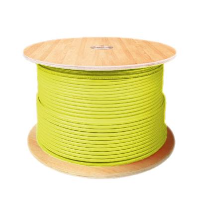 Cina LSZH Yellow Jacket FFTP CAT8 Cable 22AWG 2000MHz Ethernet High Speed Cable 1000Ft in vendita