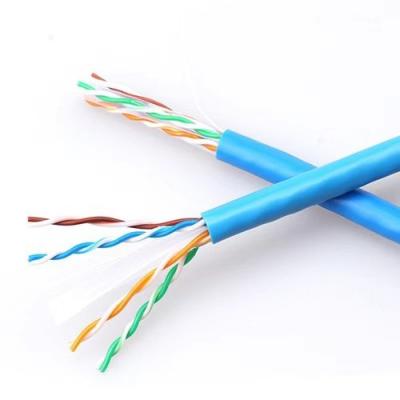 China 1000ft Bulk UTP Cat6A Ethernet Cable 23AWG Solid Copper 10Gbps 500MHz PVC Jacket for sale