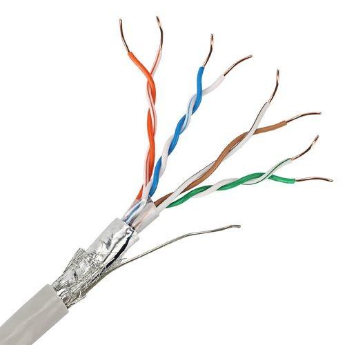 Quality 23AWG Copper Conductor Cat6 SFTP Cable PVC Jacket for 10Gbps High-Speed Data for sale