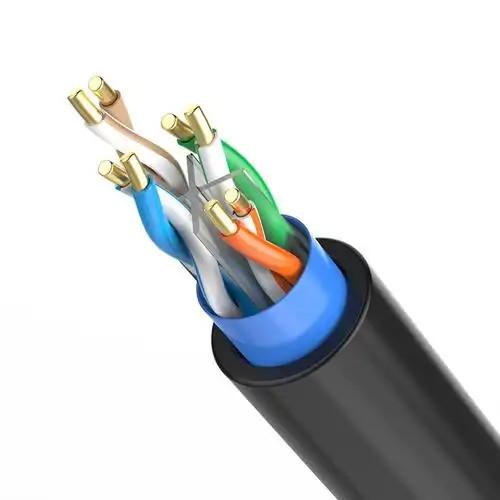 Quality SFTP CAT6 Ethernet Cable - 23AWG Solid 100m Max Distance PE+PVC Jacket for for sale