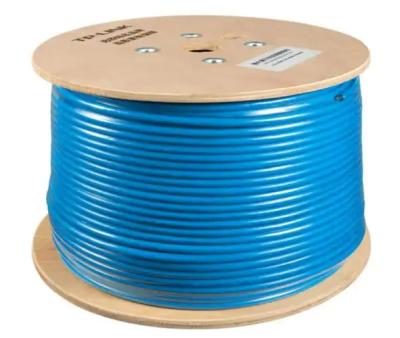 China FFTP CAT8 Ethernet Cable 2000 MHz Bandwidth 22AWG Stranded  Blue PVC Jacket 50meters for sale
