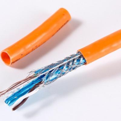 China Cat7A SFTP Shielded Ethernet Cable 1000MHz 10Gbps, 23AWG Pure Copper for Data Center for sale