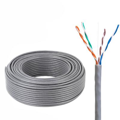 Китай UTP CAT5E 4×2×24AWG Серый PVC Сетевой Кабель Оптовая Продажа Высокоскоростной Проходит Тест Fluke продается