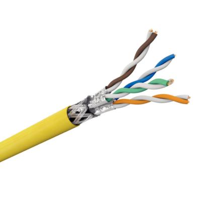 China SFTP CAT7 LSZH 600MHz 23AWG Solid Copper Cable For Data Centers And 5G Networks for sale