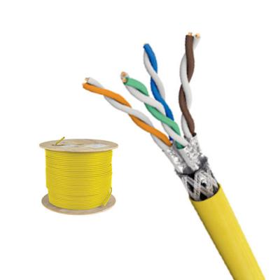 China SFTP CAT7 LSZH 600MHz 23AWG Solid Copper Cable For Data Centers And 5G Networks for sale