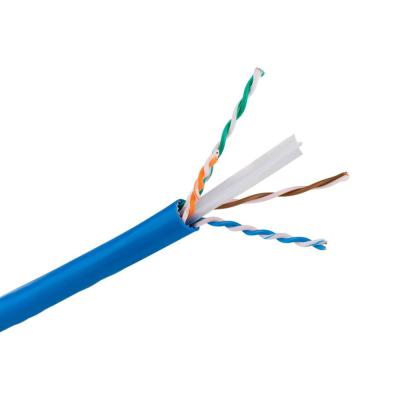 China CAT6A UTP LSZH Ethernet Cable 10Gbps 500MHz Blue 23AWG for sale