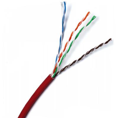 Китай Кабель CAT5E UTP Red LSZH, стабильная производительность, экономичность для масштабных сетей продается