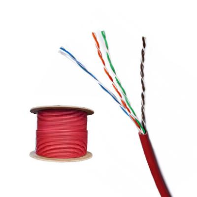 Китай Кабель CAT5E UTP Red LSZH, стабильная производительность, экономичность для масштабных сетей продается