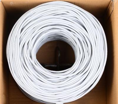China CAT6A Bulk White 500FT 23AWG 10Gbps Network Cable Ethernet Cable For Network Deployments for sale