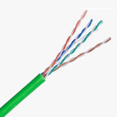 Cina GREEN CAT5E UTP Cable 24AWG PVC Jacket 1000Mbps Gigabit UL ETL CMP Certificato in vendita