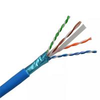 China FTP CAT6 LSZH Blue Solid Copper 250MHz Bulk Ethernet Cable 500FT for sale