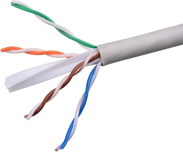 Quality CAT6A UTP LAN Cable 500FT  White LSZH, 23AWG Solid Copper, Data Center Cable for sale