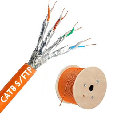 Cina Cat8 SHIELDED LAN CABLE 22AWG (COPRO SOLID) 100M    40GBPS / 2000MHZ in vendita