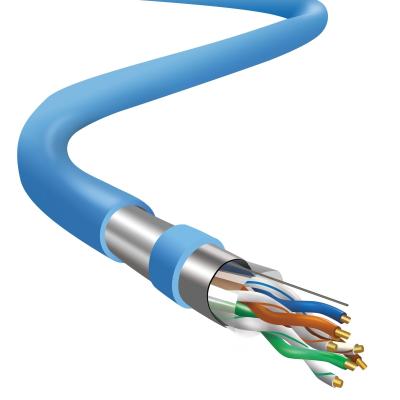China Wholesale Bulk CAT5E FTP Blue PVC Ethernet Cable for Large-Scale Network Deployments for sale