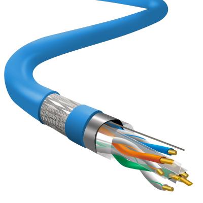 China CAT6 SFTP Ethernet Cable PVC Jacket  Copper Conductor for High-Speed Data Transfer for sale