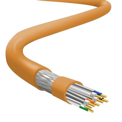 China Cat7A SFTP Shielded Ethernet Cable 1000MHz 10Gbps, 23AWG Pure Copper for Data Center for sale