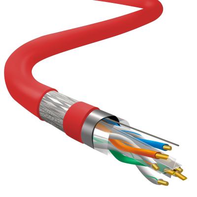 China 23AWG SFTP CAT6 Cable High Speed Network Cable With Blue PVC Jacket 1000ft for sale