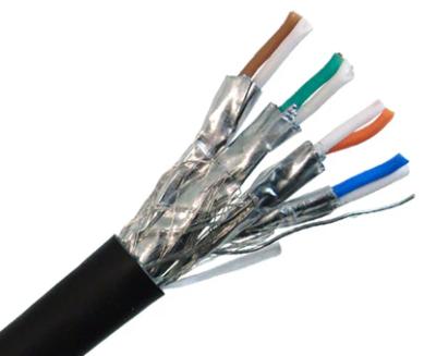 China CAT7A SFTP Shielded LAN Cable 1000FT with 10Gbps Speed and 1000MHz Bandwidth for sale