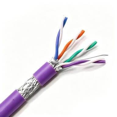 China CAT7 LAN Cable 600MHz 23AWG Solid Copper with LSZH Jacket for Industrial Networks for sale