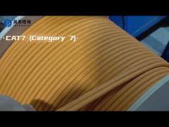 23AWG SFTP CAT7 Cable CPR Orange PVC Shielded Ethernet Cable Oxygen Free Copper
