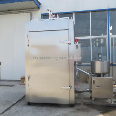 Cina forno dell'affumicatoio della salsiccia della macchina 100kg/H del fumatore della carne di 100kg Bacth in vendita