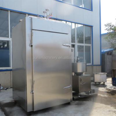 Cina forno dell'affumicatoio della salsiccia della macchina 100kg/H del fumatore della carne di 100kg Bacth in vendita