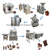 China Cocoa Chocolate Processing Machinery 100kg Electric Peanut Butter Processing Line for sale