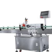 China Automatic sticker bottle labeling machine bottle label applicator for plastic glass containers for sale