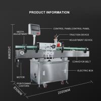 China Automatic sticker bottle labeling machine bottle label applicator for plastic glass containers for sale
