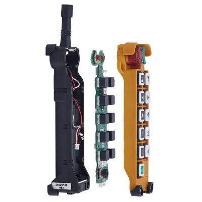 China Telecontrol F24-10D industrial remote control system emitter main board with 10 dual speed buttons for sale