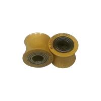 China Yellow Ceramic Hourglass Roller for Calibration Tools 60 HRC for sale