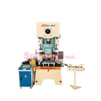 China Rectangular Can Lid Handle Punching Machine with Automatic Feeding System and Pneumatic Press Operation for High-Speed Production for sale