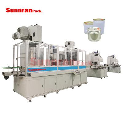China Fully Automatic Production Line for Drum with Roll Beading with Capacity of 30 Cans/min for sale