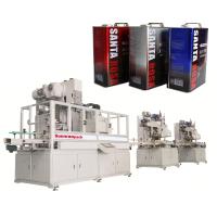 China Rectangular Tin Can Production Line 1-6L 28-35 CPM Automatic Can Making Machine for sale