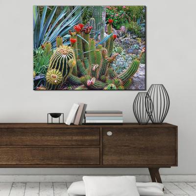 Quality Green Plants Canvas Prints Wall Decoration Different Images Handmade Oil for sale