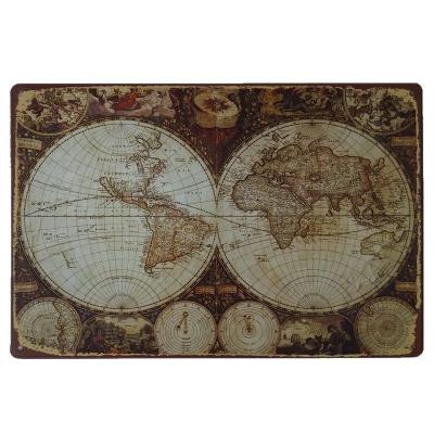 China China Wholesale Wall Decoration Custom Size Vintage Metal Poster ,Tin Signs for sale