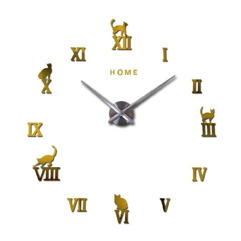Quality Frameless Large Roman Numerals Wall Stickers Clocks Decorative Wall Clocks For for sale