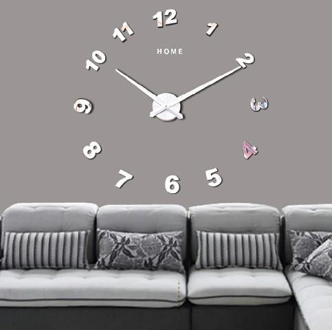 Quality Diy Acrylic Mirror Self-adhensive Stickers House Wall Clocks Modern Big Custom for sale