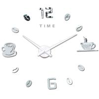 China Arabic Digital Coffee Cups Modern Wall Clock Large Elegant Wall Clocks for sale