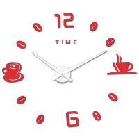 China Arabic Digital Coffee Cups Modern Wall Clock Large Elegant Wall Clocks for sale