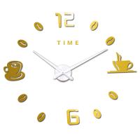China Arabic Digital Coffee Cups Modern Wall Clock Large Elegant Wall Clocks for sale