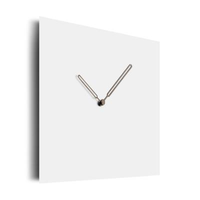 China Square Wall Clock Carve Numbers 12 Inch Nordic Wooden Wall Clock for sale
