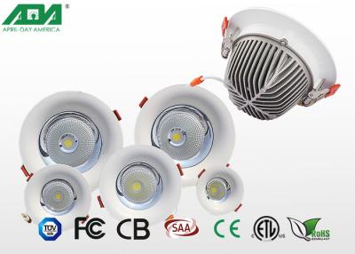 China Aluminum round external led downlights , 3W 4W 7W 12W recessed adjustable led downlight for sale