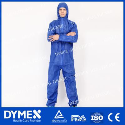 China 55G SMS Type 5 / 6 Protective Non-sterile Coverall for Food Industry for sale