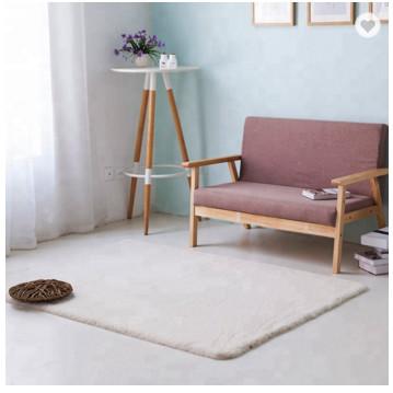 China super soft microfiber grey colour Rabbit Faux fur rugs faux rabbit fur shaggy rugs carpets for sale