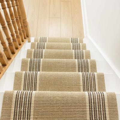 China Wholesale price home hotel Natural sisal area rug sisal floor rug with cotton border latex backing for sale