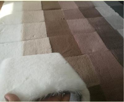 China Hot selling faux rabbit fur rug carpet mats polyester acrylic rabbit faux fur rug dywan for sale
