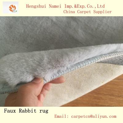 China Super Soft Faux Rabbit Fur Rug Home Livingroom Bedroom Kids Baby Room Rug for sale