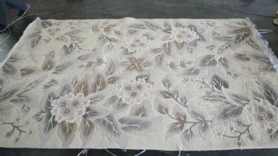 China Luxury home villas hotel bed room living room hand knotted pink colour chinese aubusson wool rugs carpets for sale